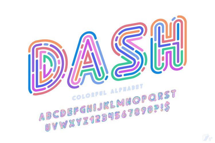 Multicolor Font Vector Images (over 37,000)