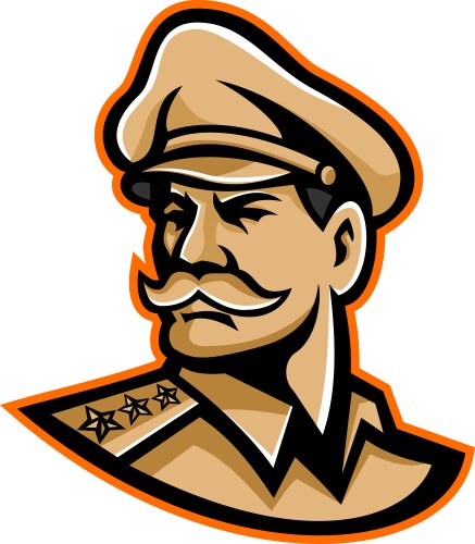 Generals admirals and emperor mascot collection Vector Image