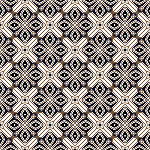 Indigo batik pattern Royalty Free Vector Image