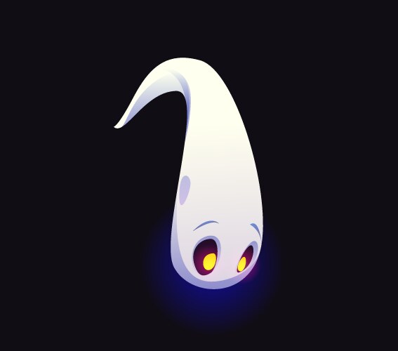 Number four halloween ghosts font scary typeface Vector Image