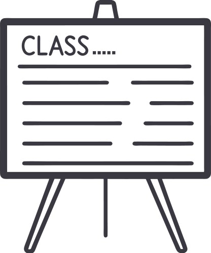 Back to school reminder class note book Royalty Free Vector