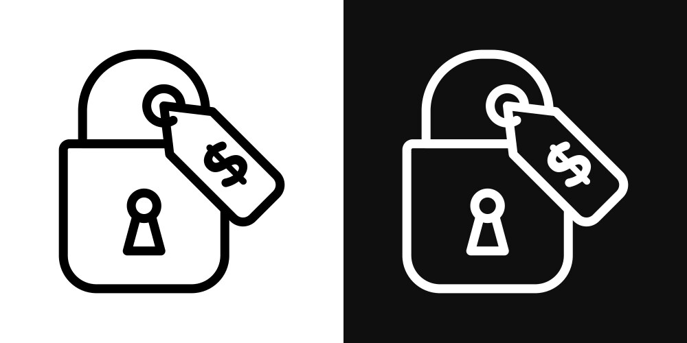 Fixed price icon set Royalty Free Vector Image