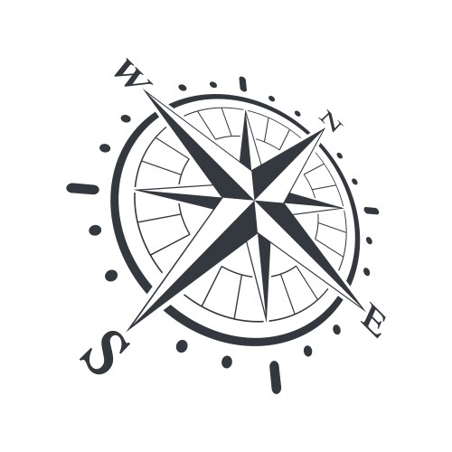 Compass Black and White Vector Images (over 54,000)
