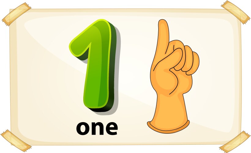 Number two Royalty Free Vector Image - VectorStock