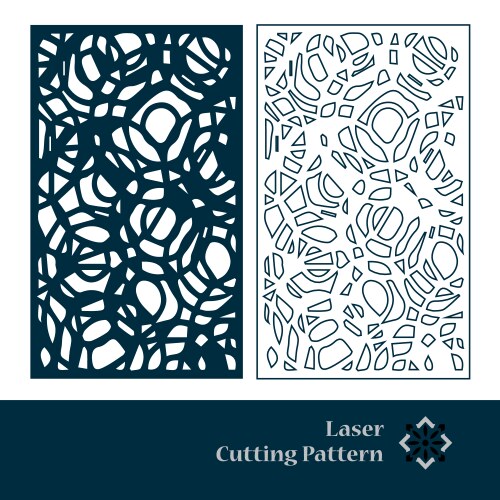 Art deco laser cut pattern decorative panel Vector Image