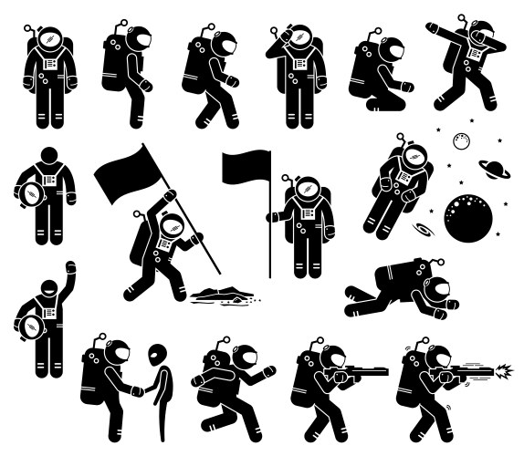 Stick Figure Character Set Vector Images (over 1,100)