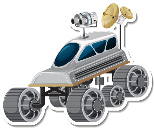 Cartoon space rover Royalty Free Vector Image - VectorStock