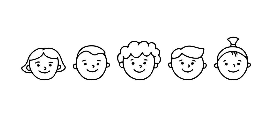 Simple Line Drawings Children Vector Images (over 9,000)