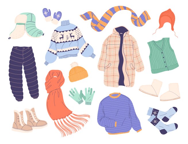 Winter Clothes Cartoon Vector Images (over 31,000)