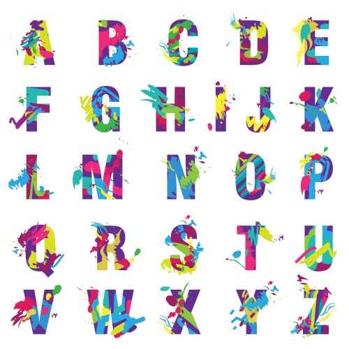 Alphabet artistic letters Vector Images & Graphics for Commercial Use ...