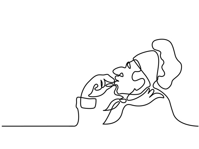 Graphic silhouette cook ok gesture gourmet food Vector Image