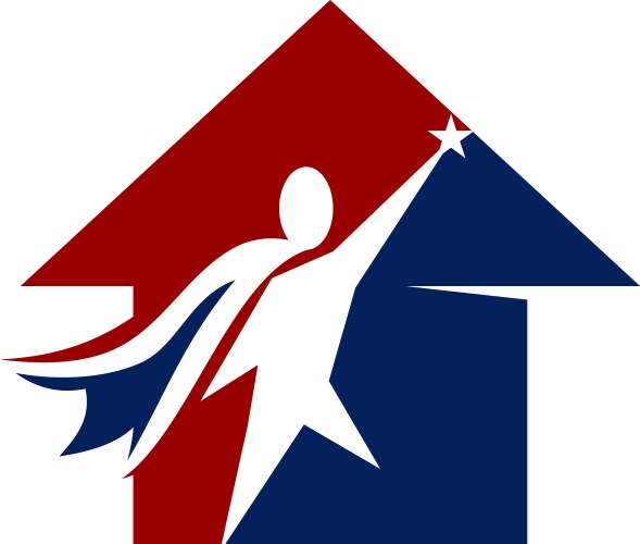 Super hero logo Royalty Free Vector Image - VectorStock