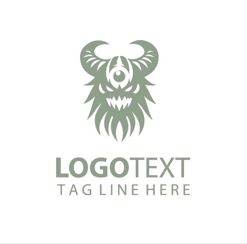 Monster logo Royalty Free Vector Image - VectorStock