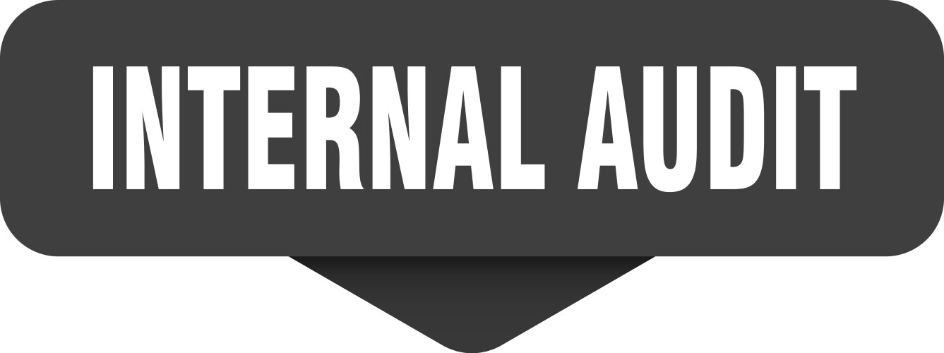 Internal audit sticker sign Royalty Free Vector Image