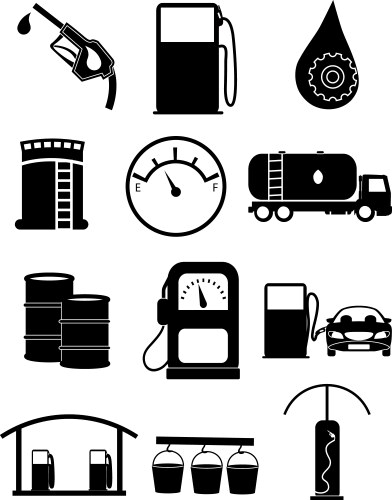 Military icons set Royalty Free Vector Image - VectorStock