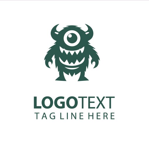 Monster logo Royalty Free Vector Image - VectorStock