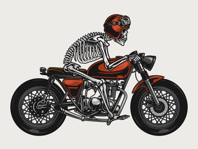 Skeleton Riding Motorcycle Vector Images (over 1,200)