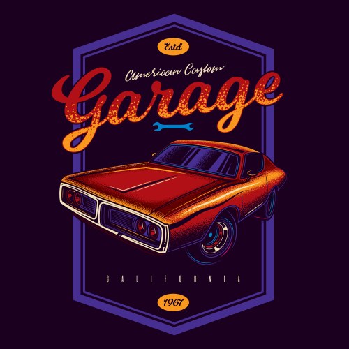 Vintage Garage Sign Vector Images (over 9,600)