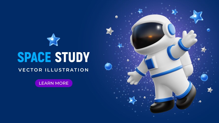 Astronaut space cartoon design Royalty Free Vector Image