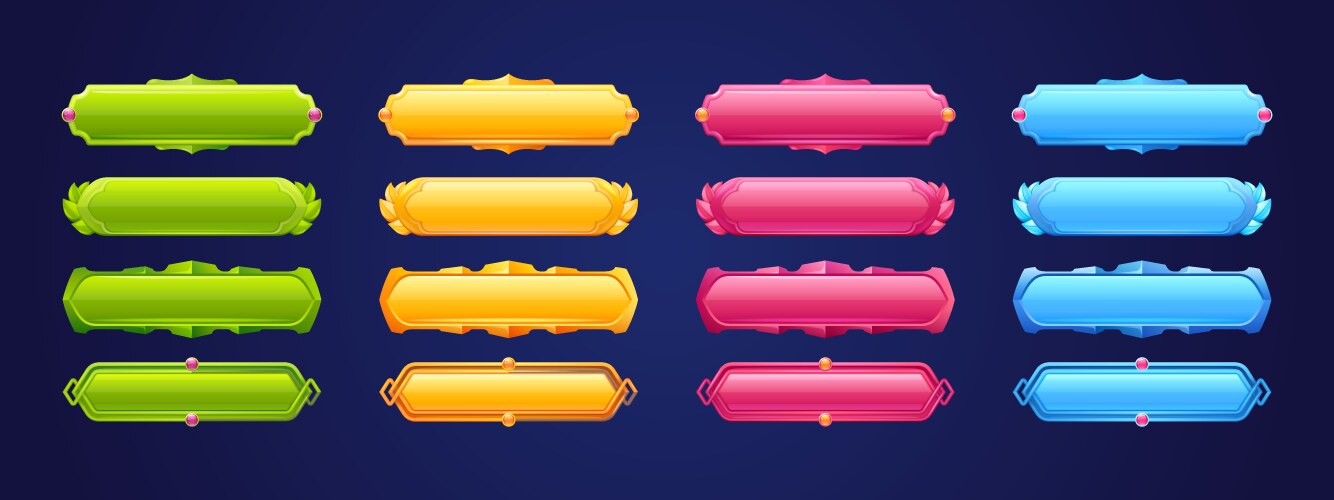 Game Menu Buttons Vector Images (over 8,100)