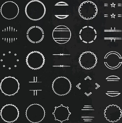 Monogram frames set Royalty Free Vector Image - VectorStock