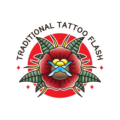 Set pattern flash tattoo Royalty Free Vector Image