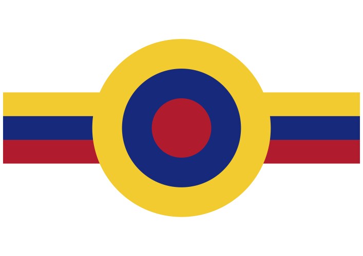 Italy air force roundel Royalty Free Vector Image