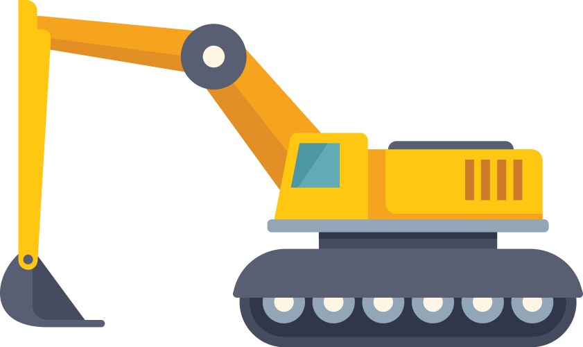Caterpillar excavator Vector Images & Graphics for Commercial Use ...