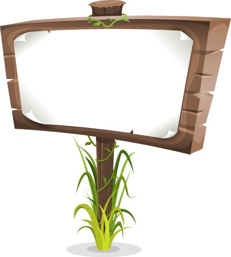 Forest sign billboard Royalty Free Vector Image