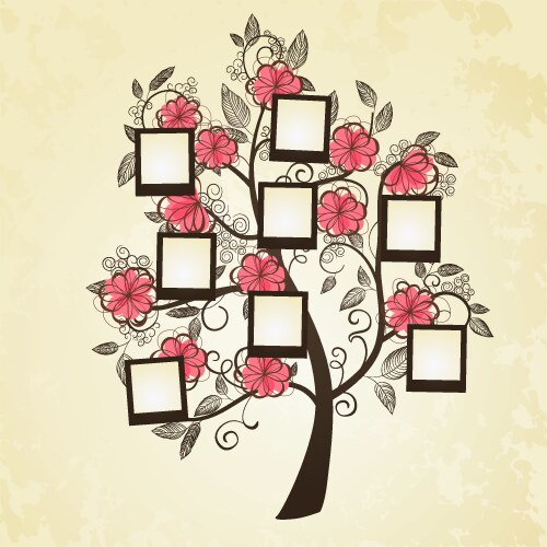 Memories tree Royalty Free Vector Image - VectorStock