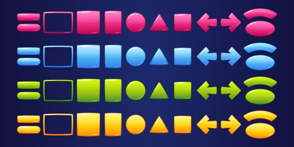 Game Menu Buttons Vector Images (over 8,100)