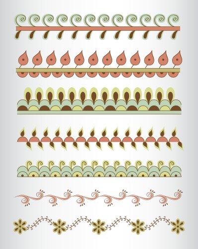 Hindy mehendi design Royalty Free Vector Image