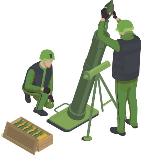Mortar military Vector Images & Graphics for Commercial Use | VectorStock