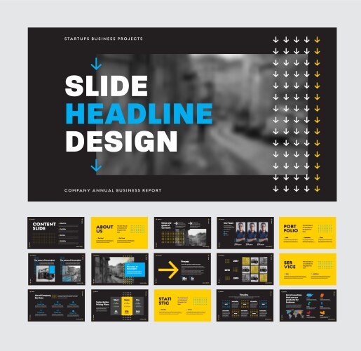 Template of white slides for presentations Vector Image