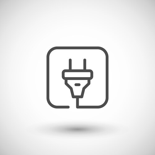Electric kitchen mixer icon outline on white Vector Image