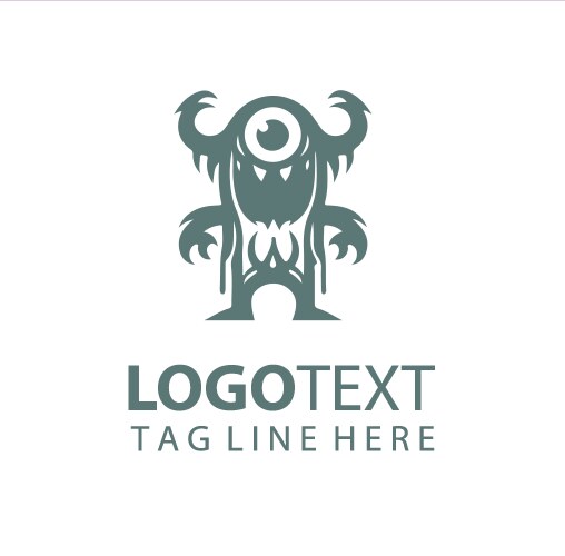 Monster logo Royalty Free Vector Image - VectorStock