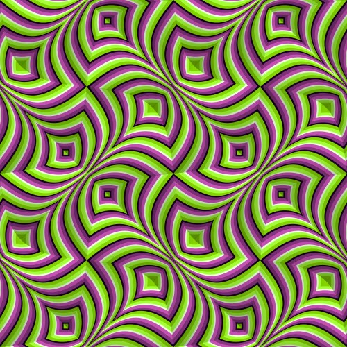 Moving stripes optical abstract seamless pattern Vector Image