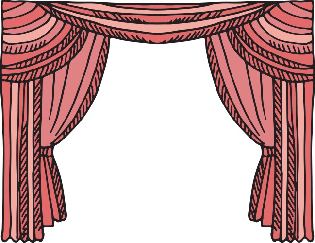 Theatre Stage Drawing 21.057 Play Stage Drawing Stock Photos, High Res