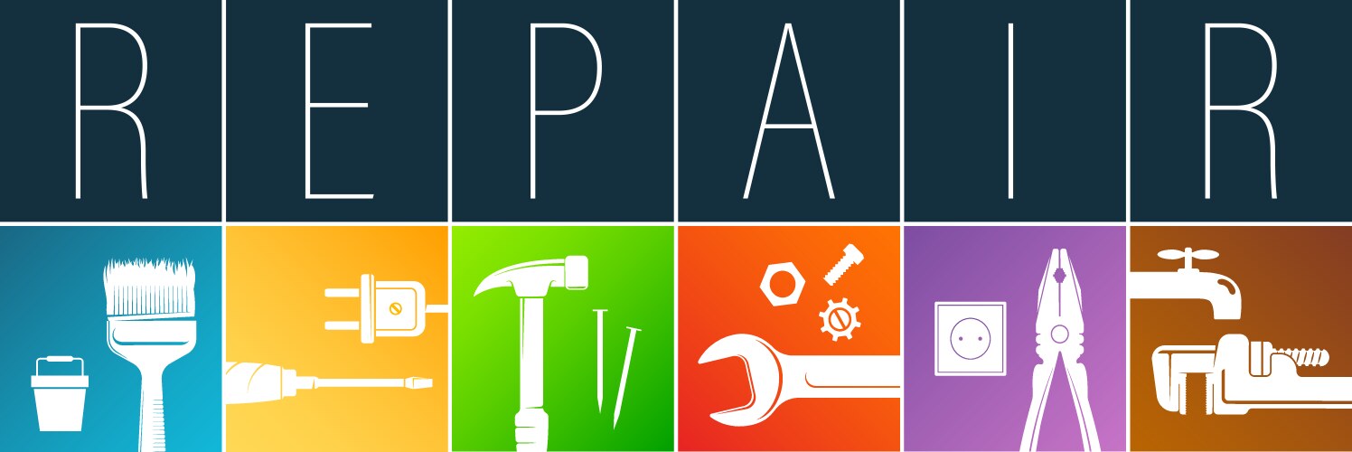 Electricity repair and service symbol Royalty Free Vector