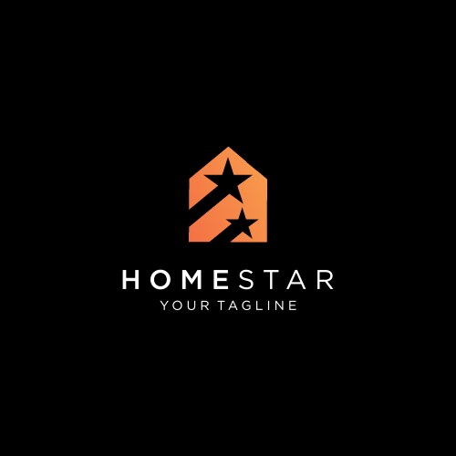 House architect logo line simple template Vector Image