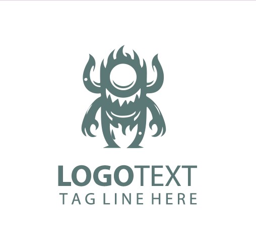 Monster logo Royalty Free Vector Image - VectorStock