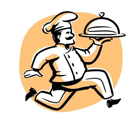 Icon with chef Royalty Free Vector Image - VectorStock
