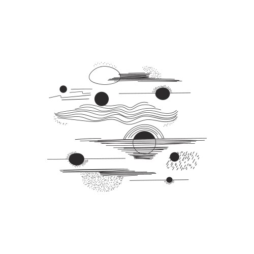 Structural composition with vertical lines Vector Image