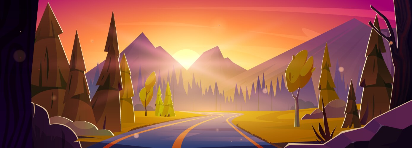 Sunset Cartoon Vector Images (over 32,000)