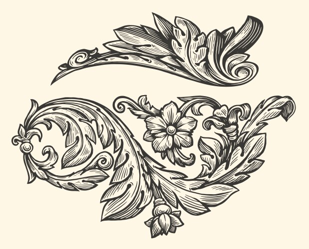Ornate Scroll Corner Designs
