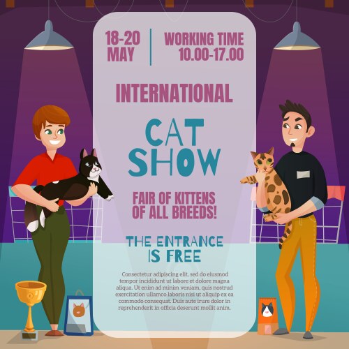 Cat Show Vector Images (over 3,000)