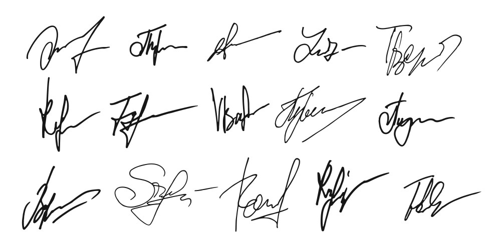 Signature Vector Images (over 190,000)