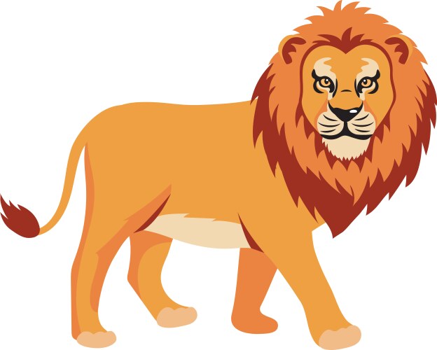 Lion wildlife design Royalty Free Vector Image