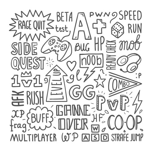 Mega set of 60 hand written lettering positive Vector Image
