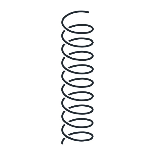 Coil metal steel spring logo icon Royalty Free Vector Image